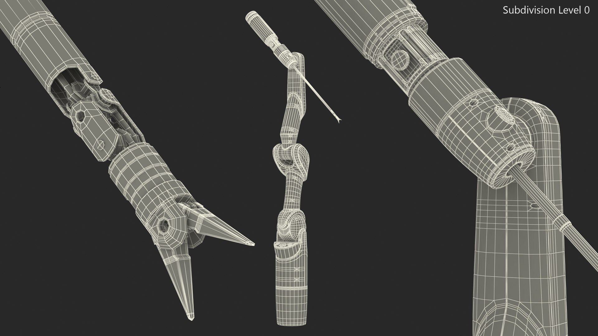 3D DLR MIRO Medical Versatile Robotic Arm Rigged for Modo model ...