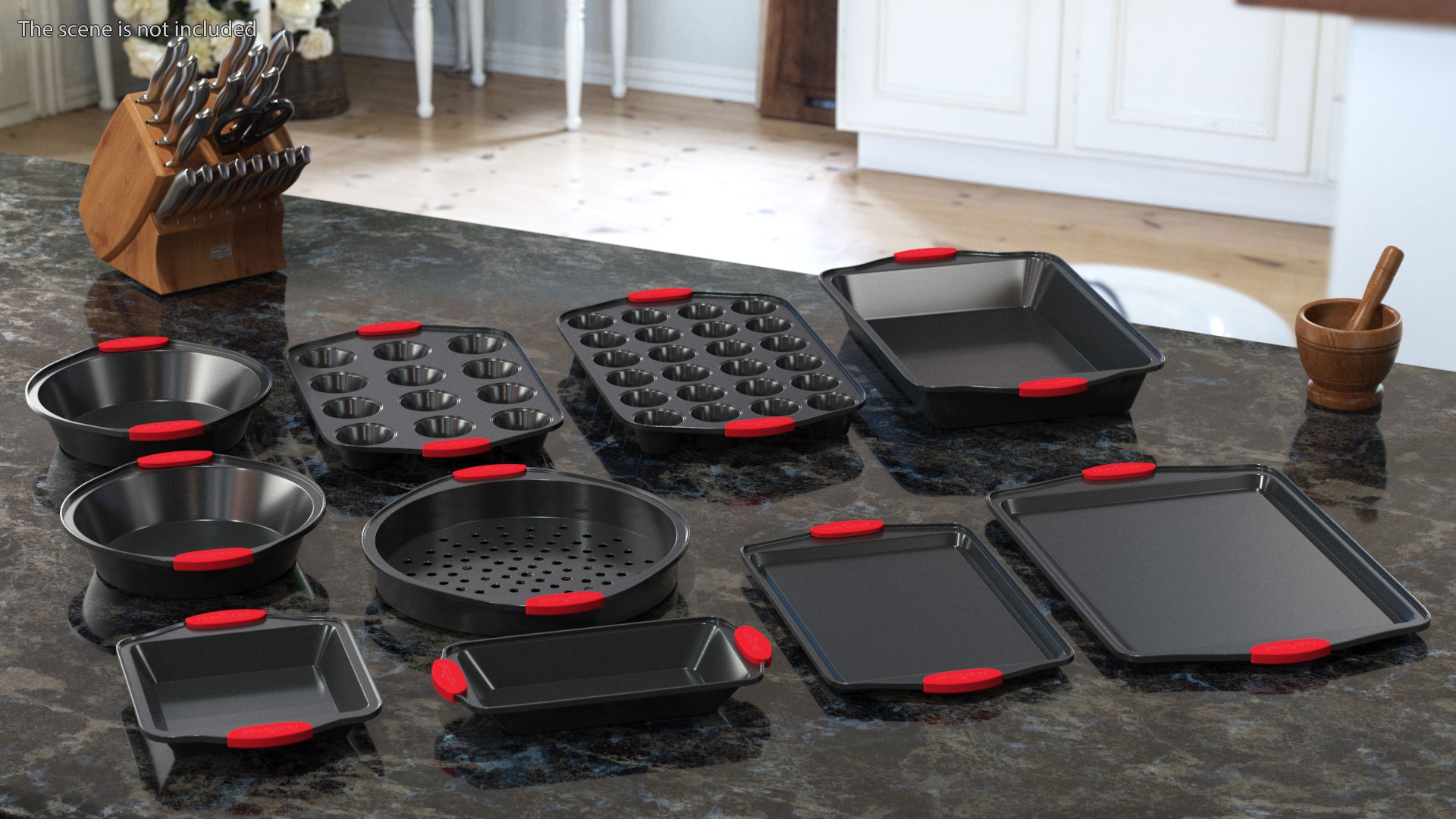 3D Nonstick Bakeware Baking Pans Set - TurboSquid 1980864