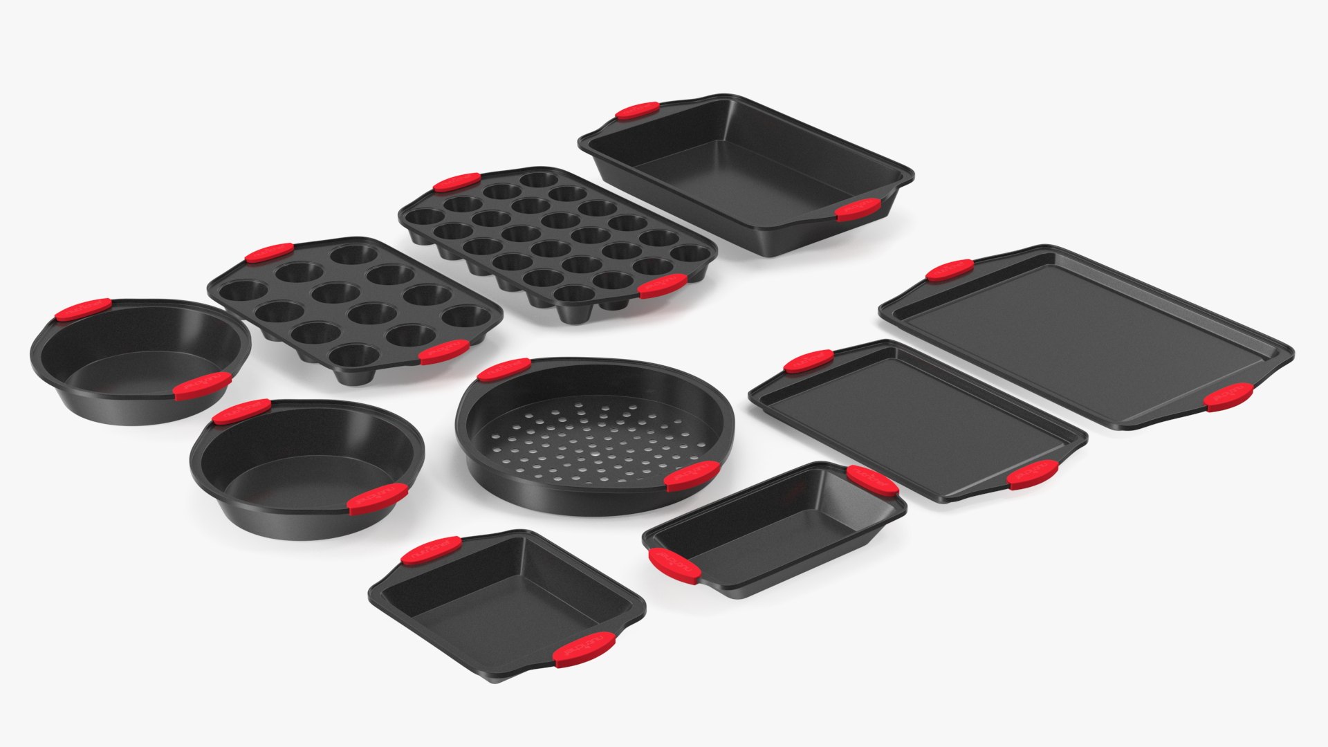 3D Nonstick Bakeware Baking Pans Set - TurboSquid 1980864