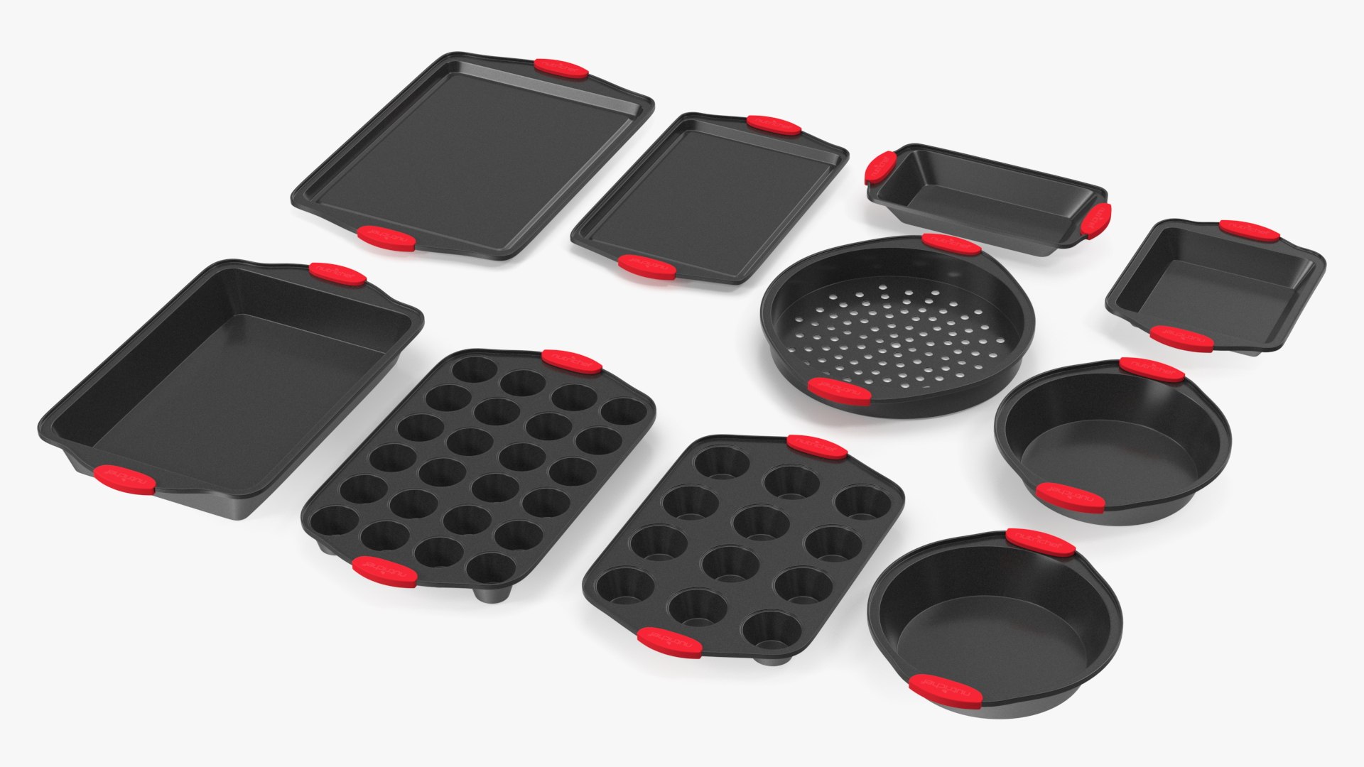 3D Nonstick Bakeware Baking Pans Set - TurboSquid 1980864