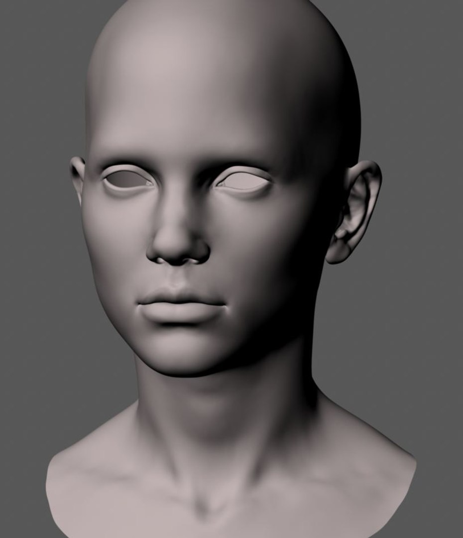 Maya Female Head
