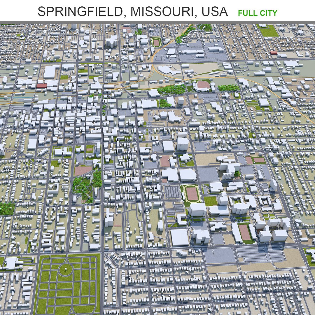 3D Springfield Missouri USA - TurboSquid 1720841