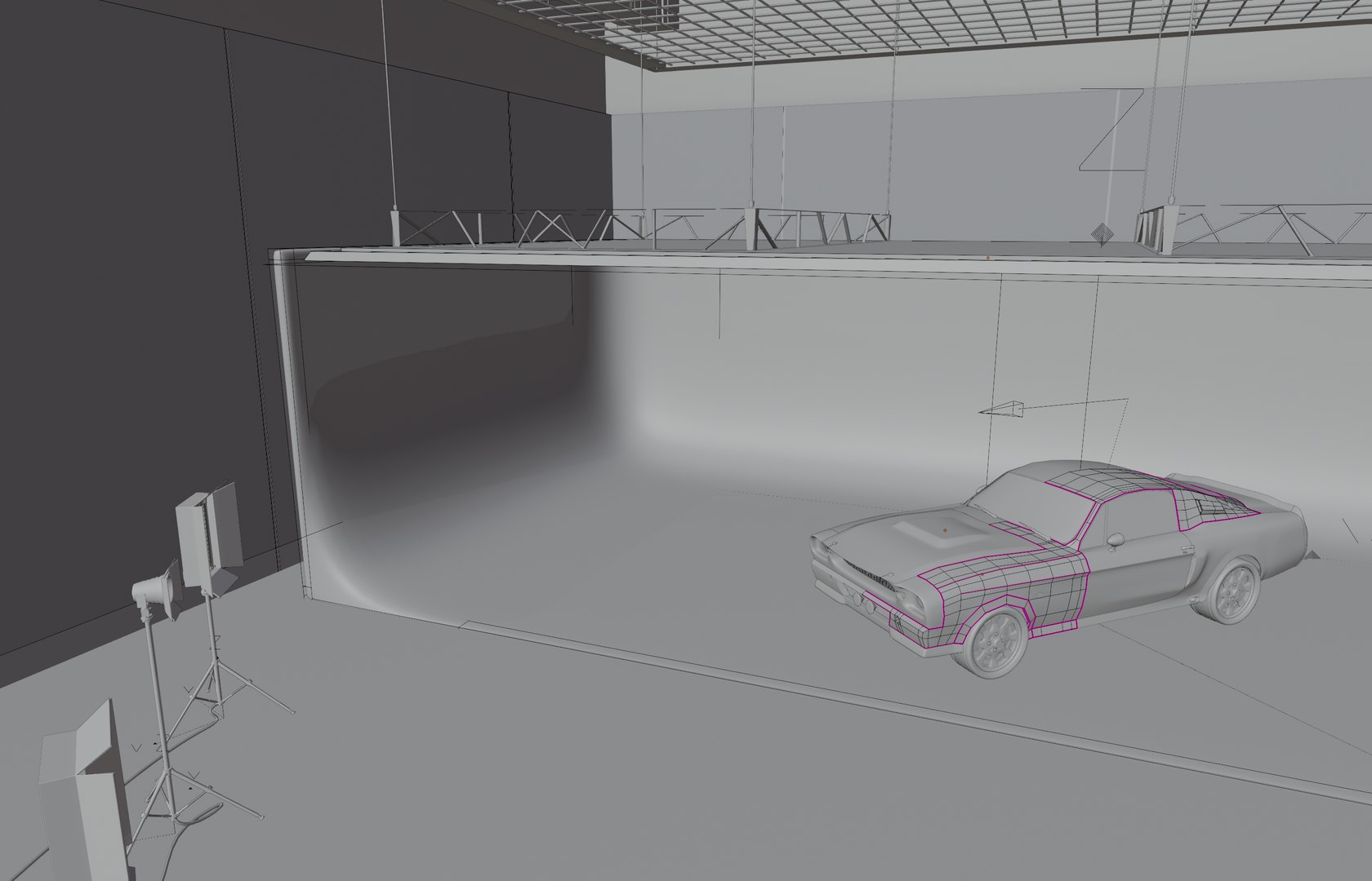 Car studio unterior 3D model - TurboSquid 2182919