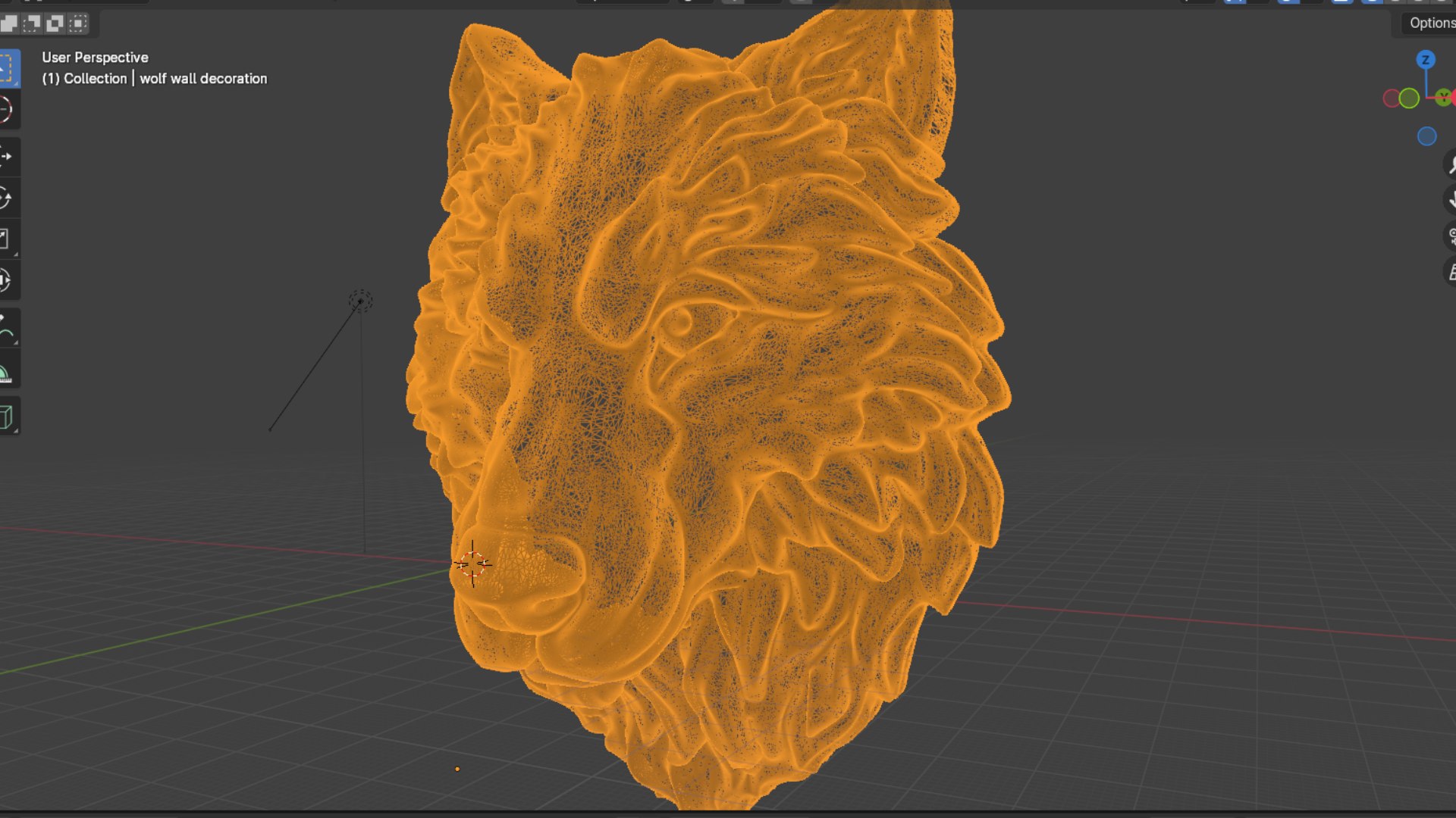 Realistic Wolf Face 3D Model For Wall Decoration 3D Model - TurboSquid ...