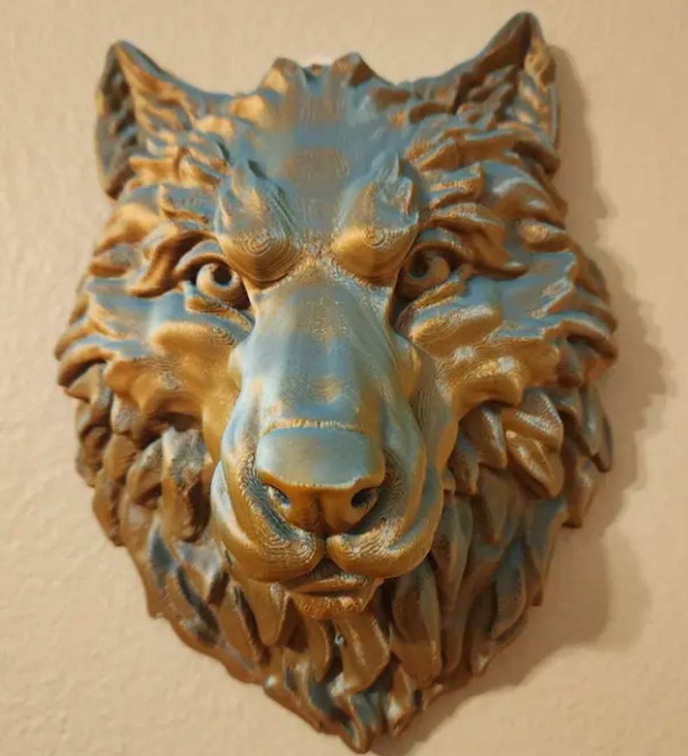 Realistic Wolf Face 3D Model For Wall Decoration 3D Model - TurboSquid ...