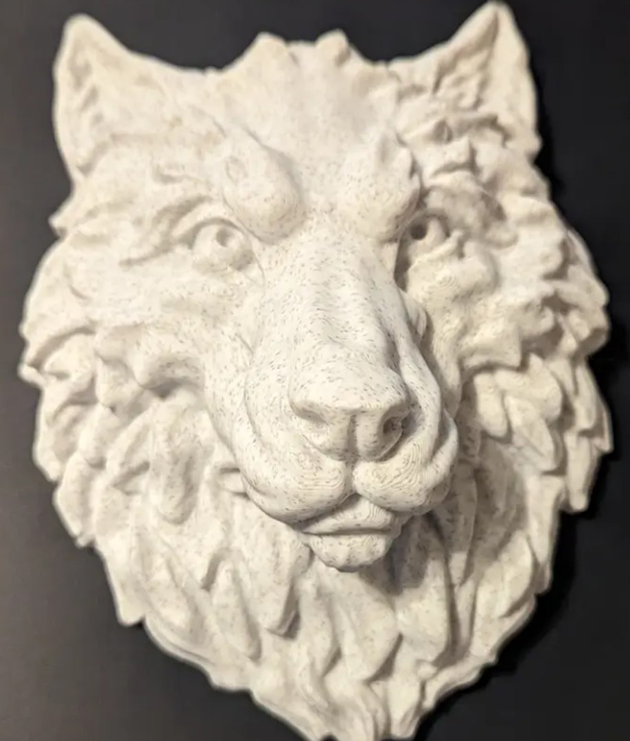 Realistic Wolf Face 3D Model For Wall Decoration 3D Model - TurboSquid ...