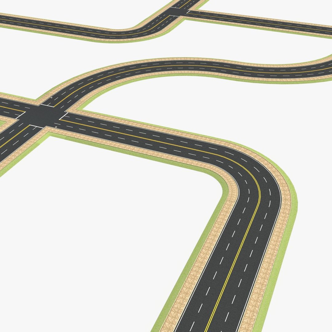 Set Road 3d Model