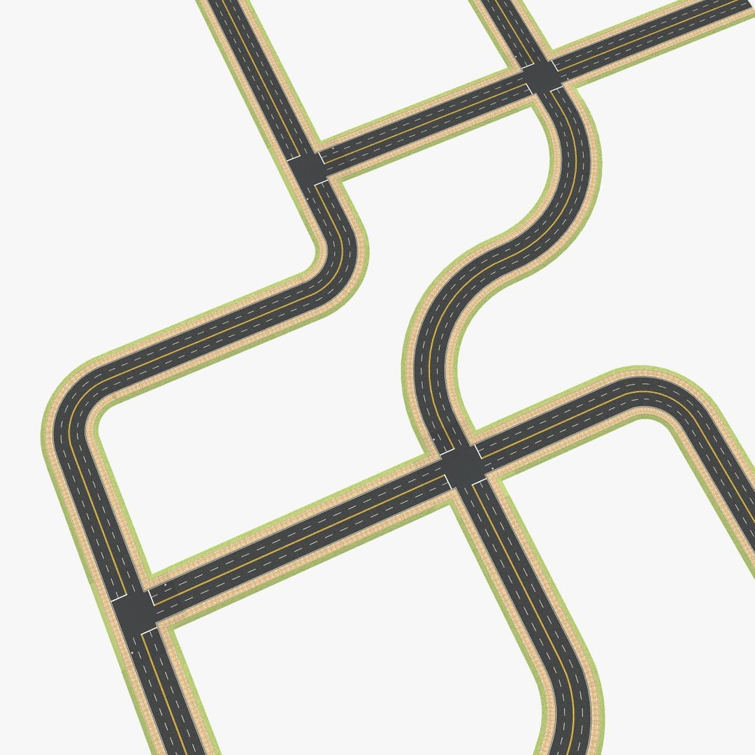 Set Road 3d Model