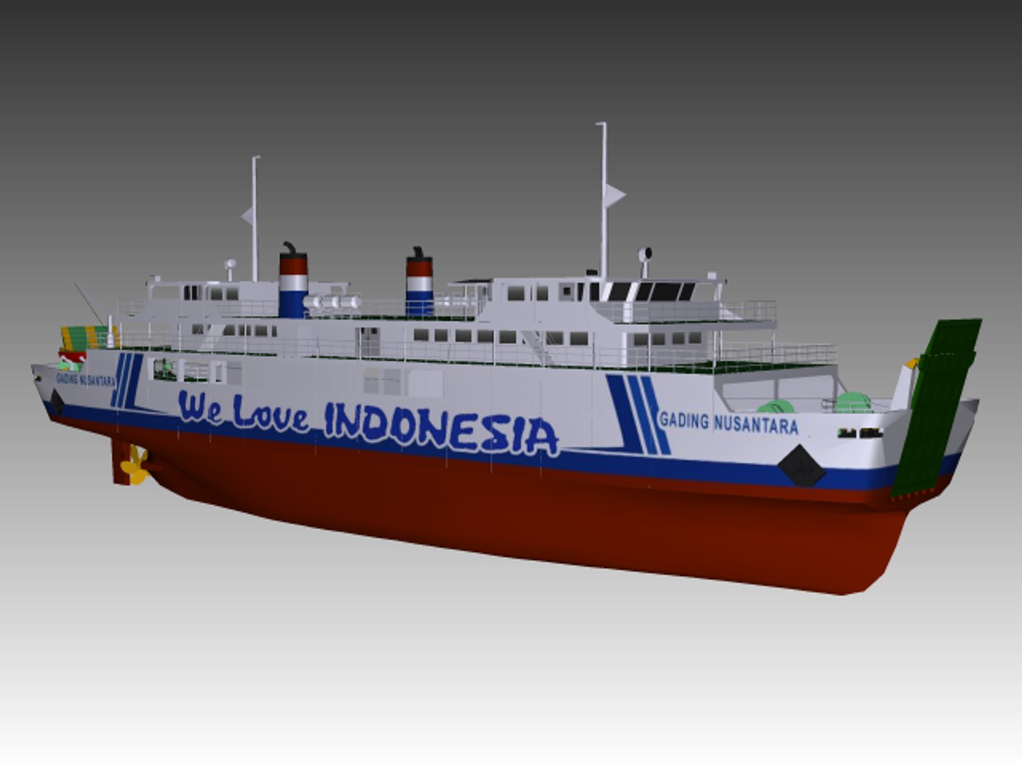 Ro-ro Ferry 3D Model - TurboSquid 1326162