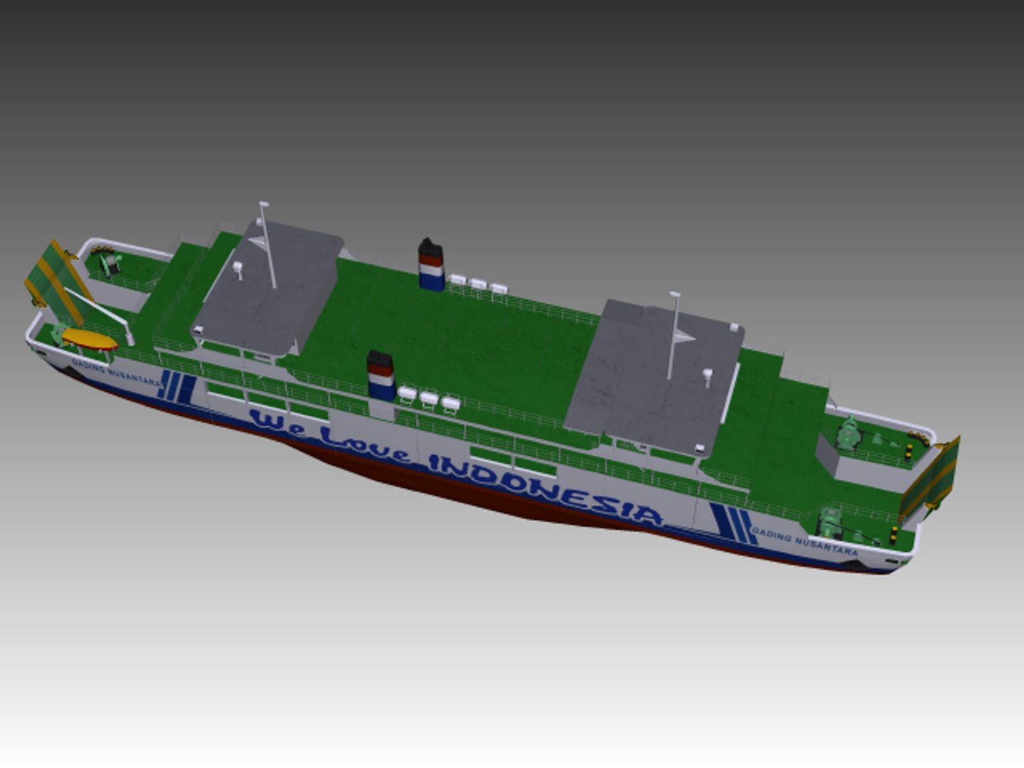 Ro-ro Ferry 3D Model - TurboSquid 1326162