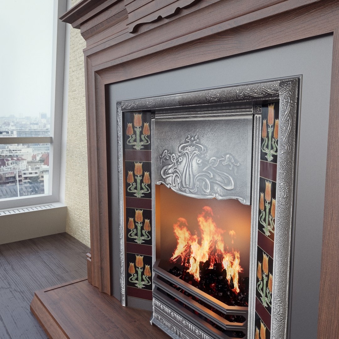 Classical Fireplace Dxf