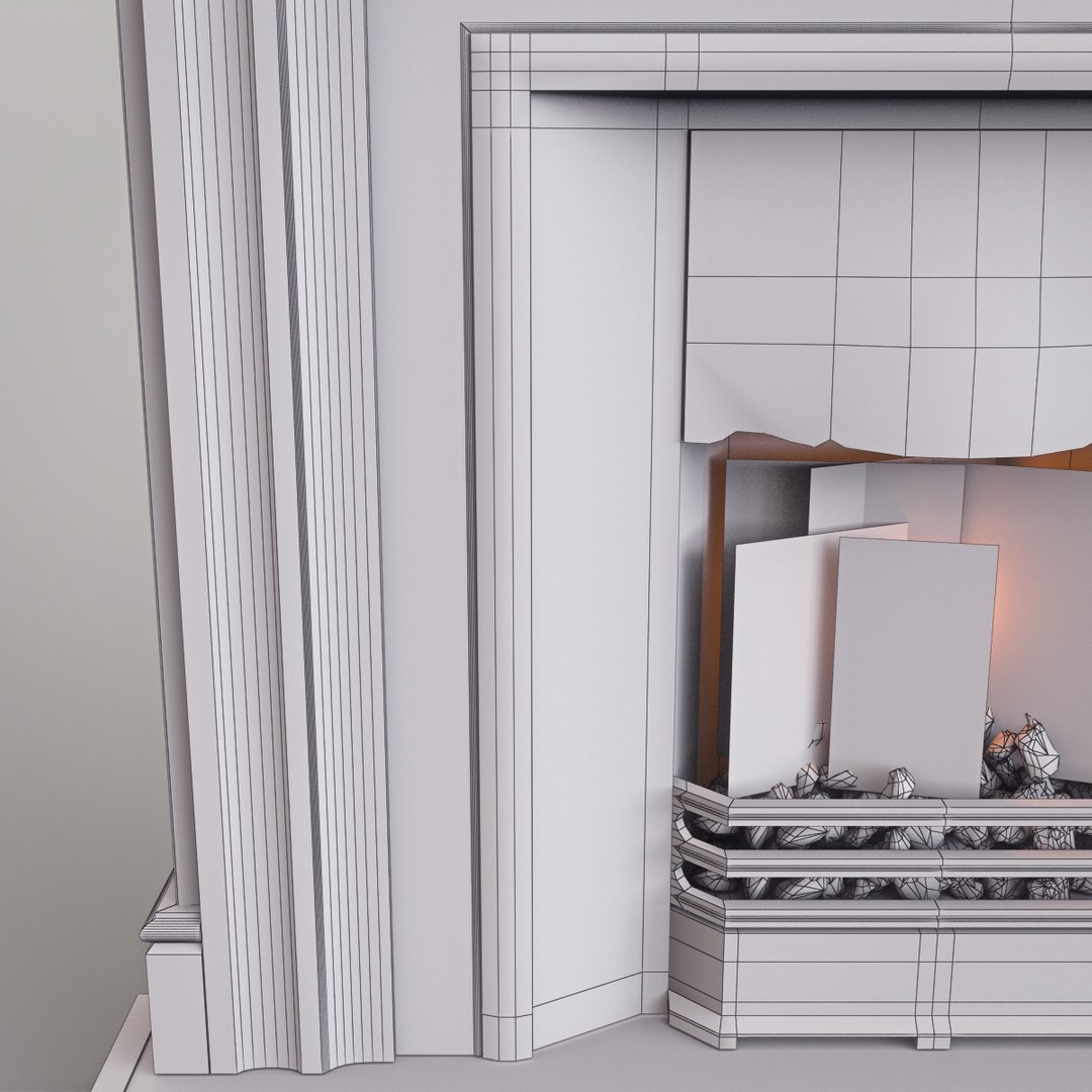Classical Fireplace Dxf