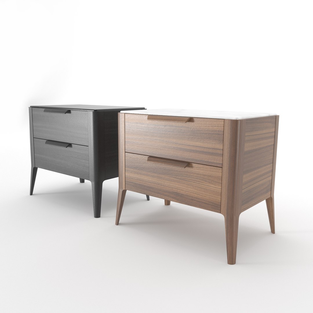 Nightstand Porada Ziggy Night Bedside Table With Drawers Model ...