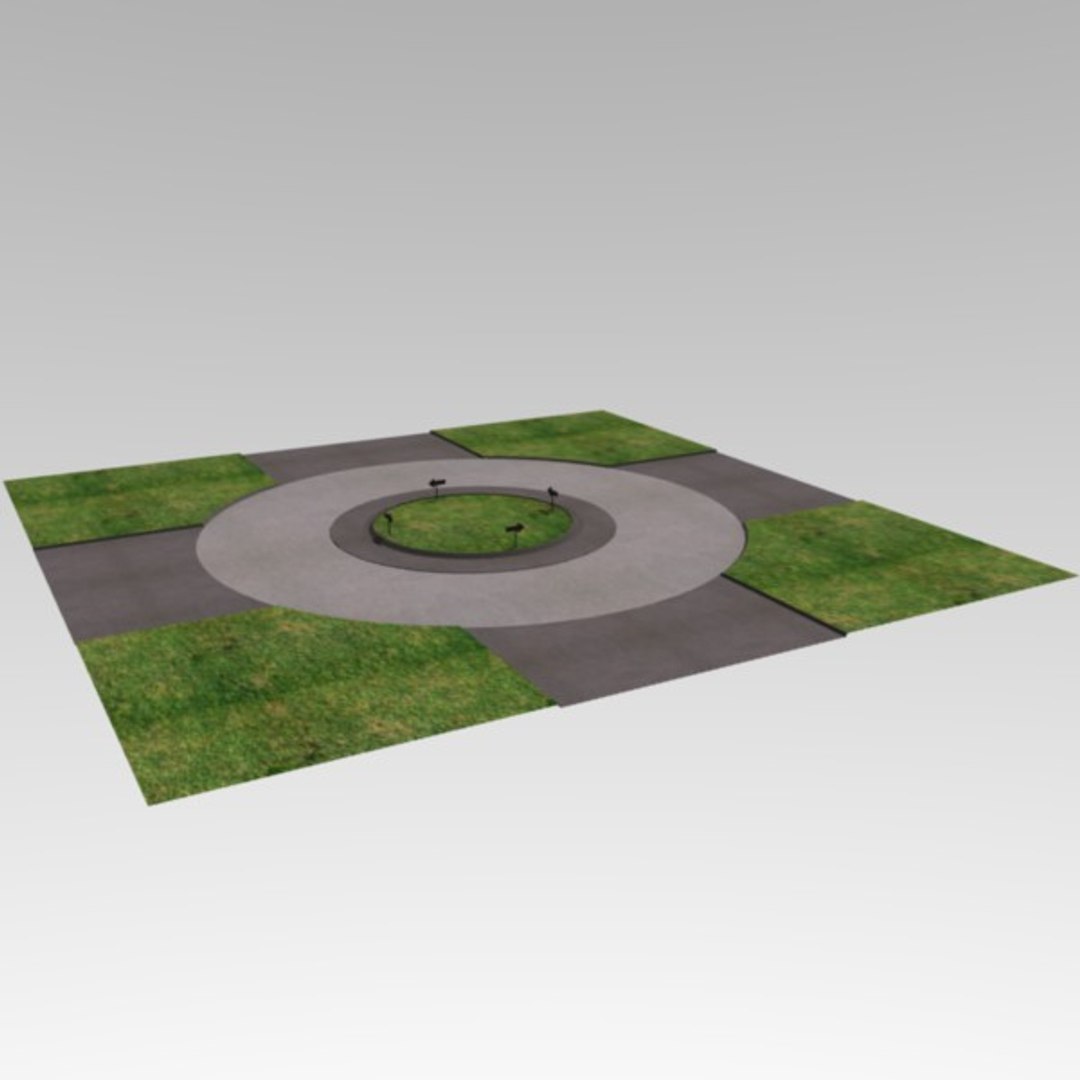 Free C4d Model Roundabout