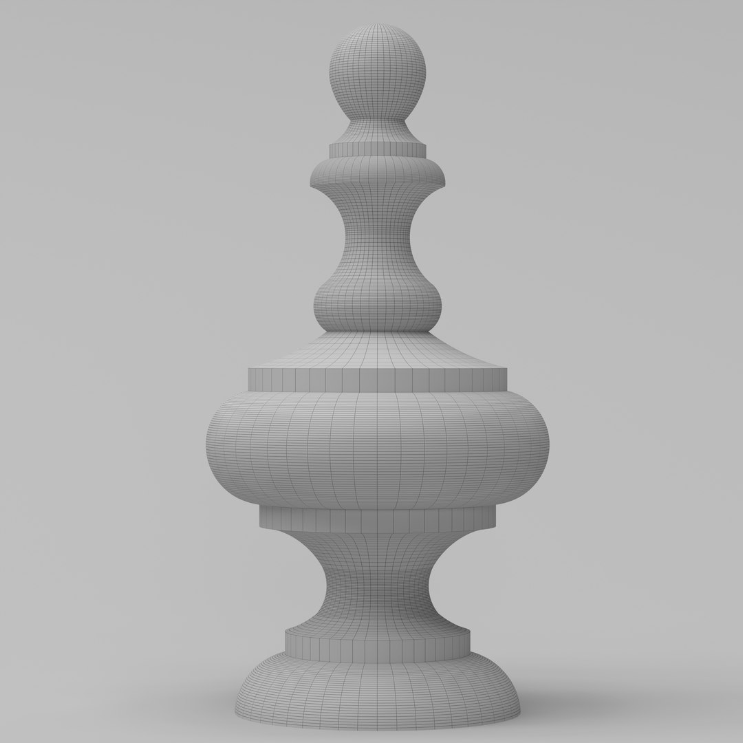 3D Elegant Finial 3D Model - TurboSquid 2294438