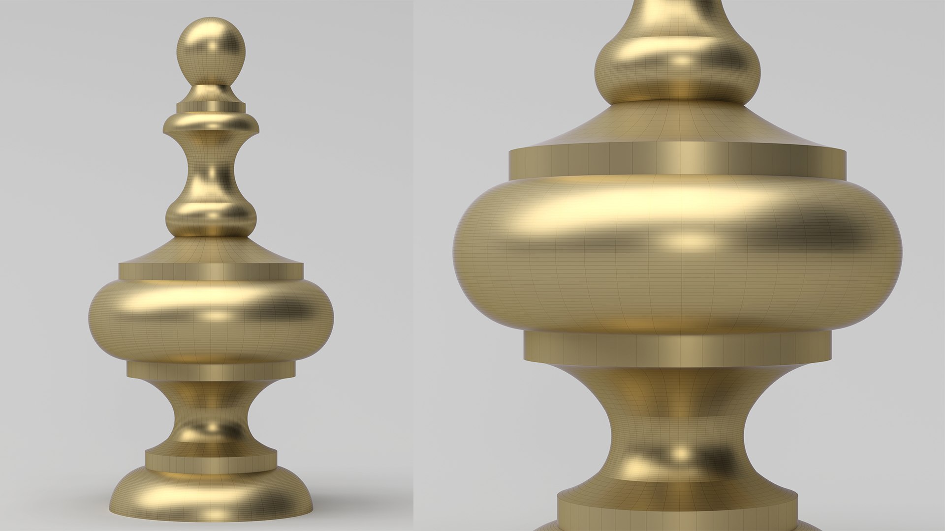 3D Elegant Finial 3D Model - TurboSquid 2294438