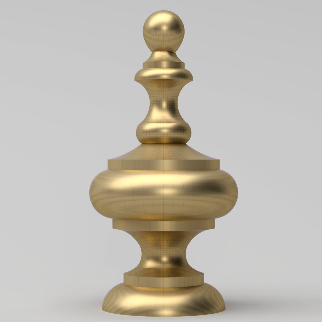 3D Elegant Finial 3D Model - TurboSquid 2294438