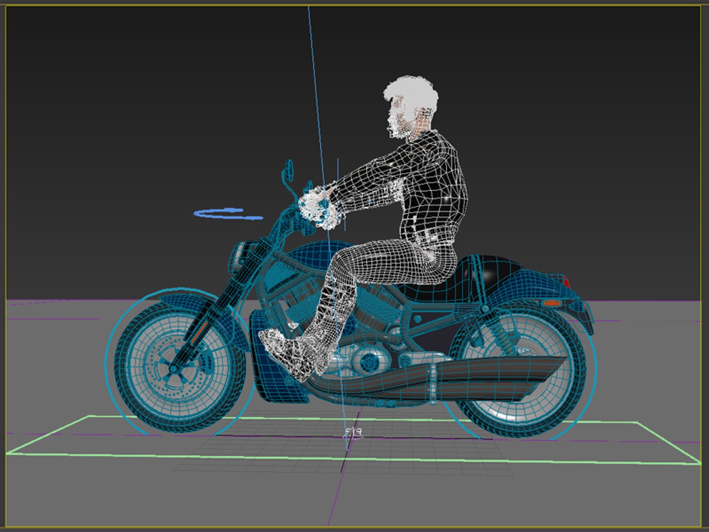 Rigged Rider Motorbike 3D Model - TurboSquid 1643398