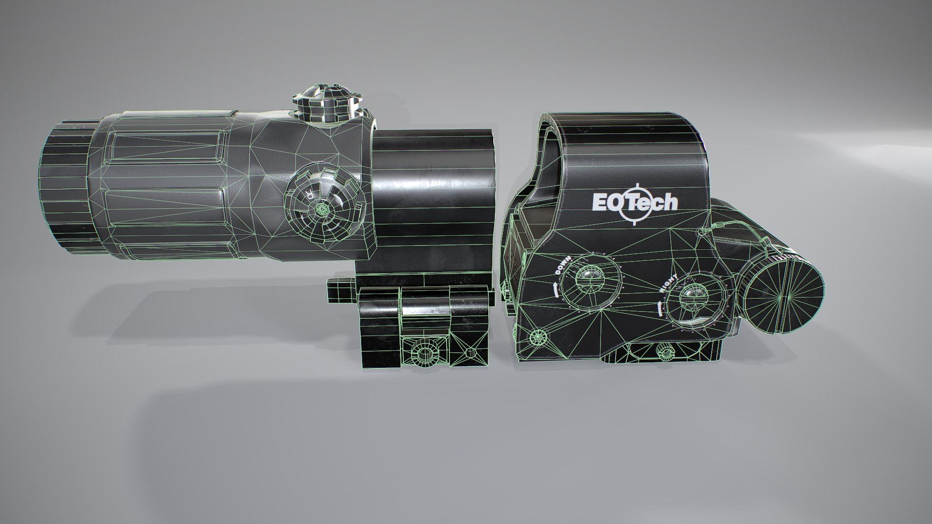 3D Collimator Holographic Weapon Sight - TurboSquid 1345206