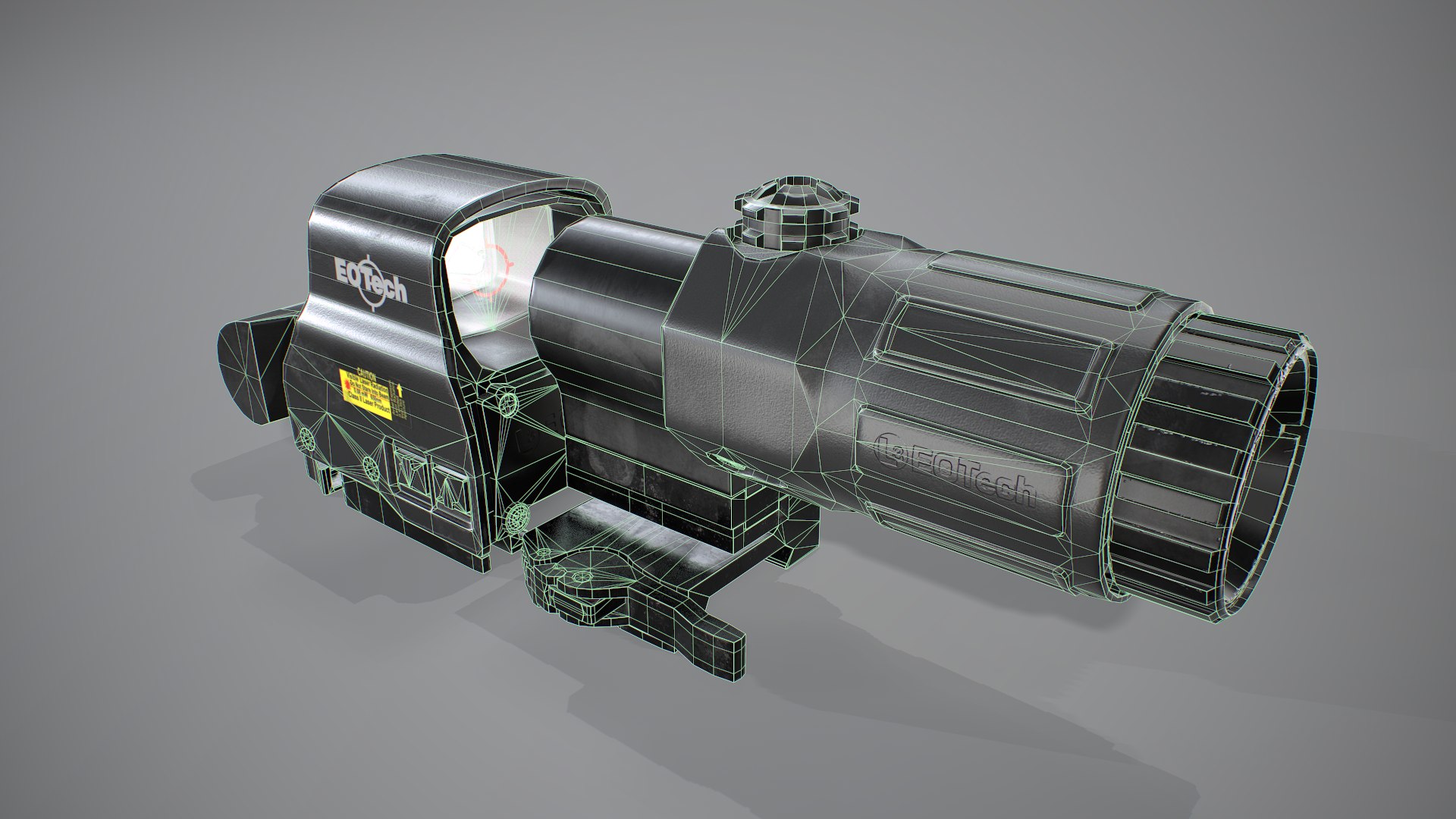 3D Collimator Holographic Weapon Sight - TurboSquid 1345206