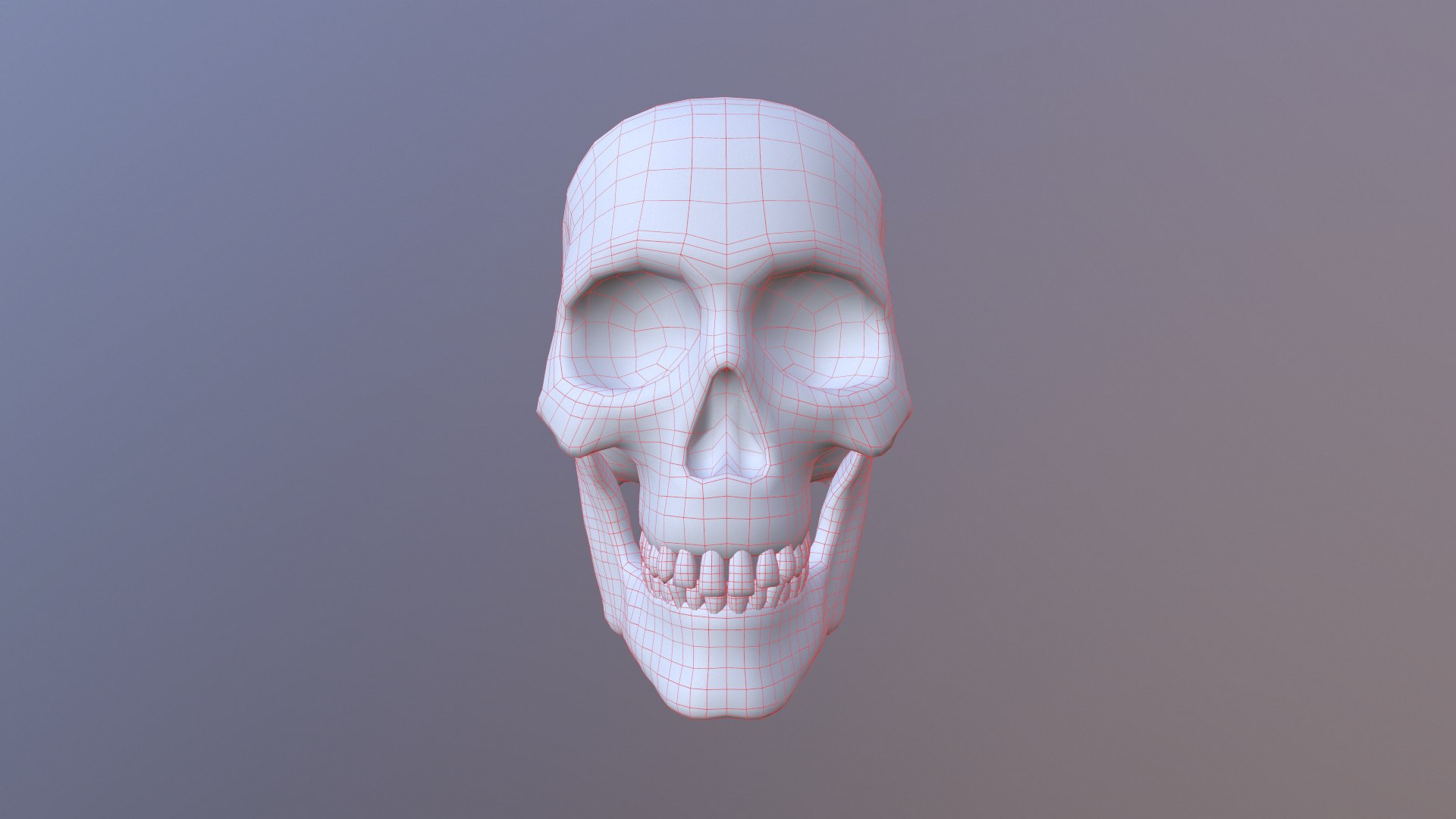 3D Human Skull Low Poly - TurboSquid 2054427