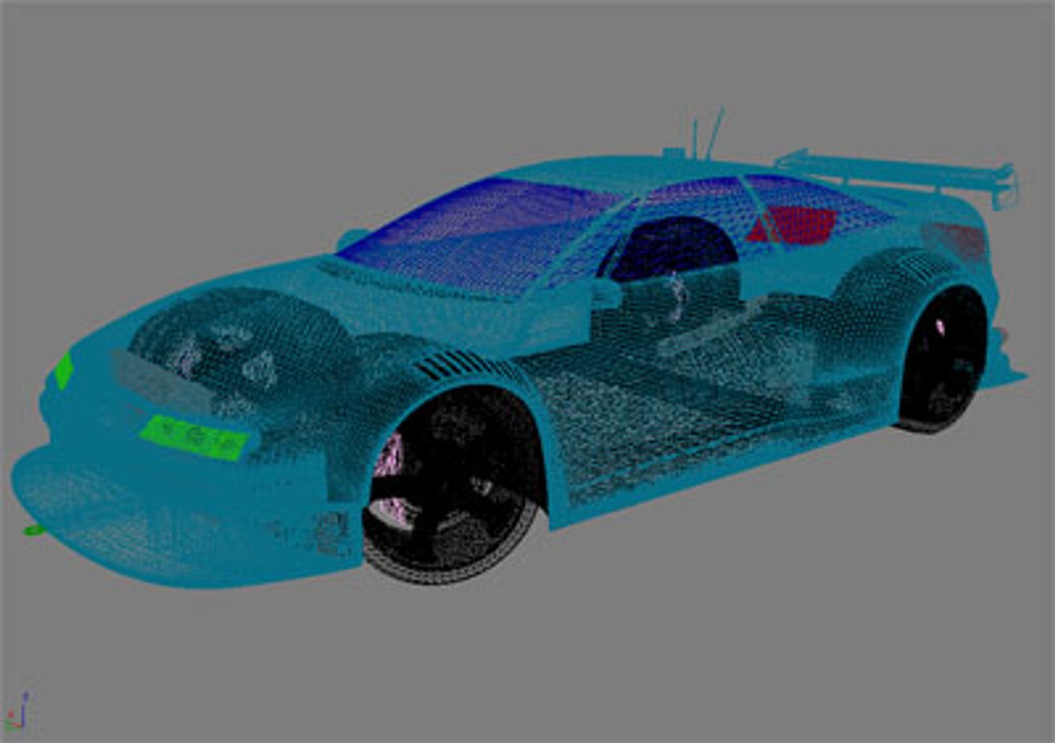3d Opel Calibra Cliff