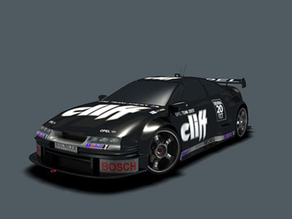 3d opel calibra cliff