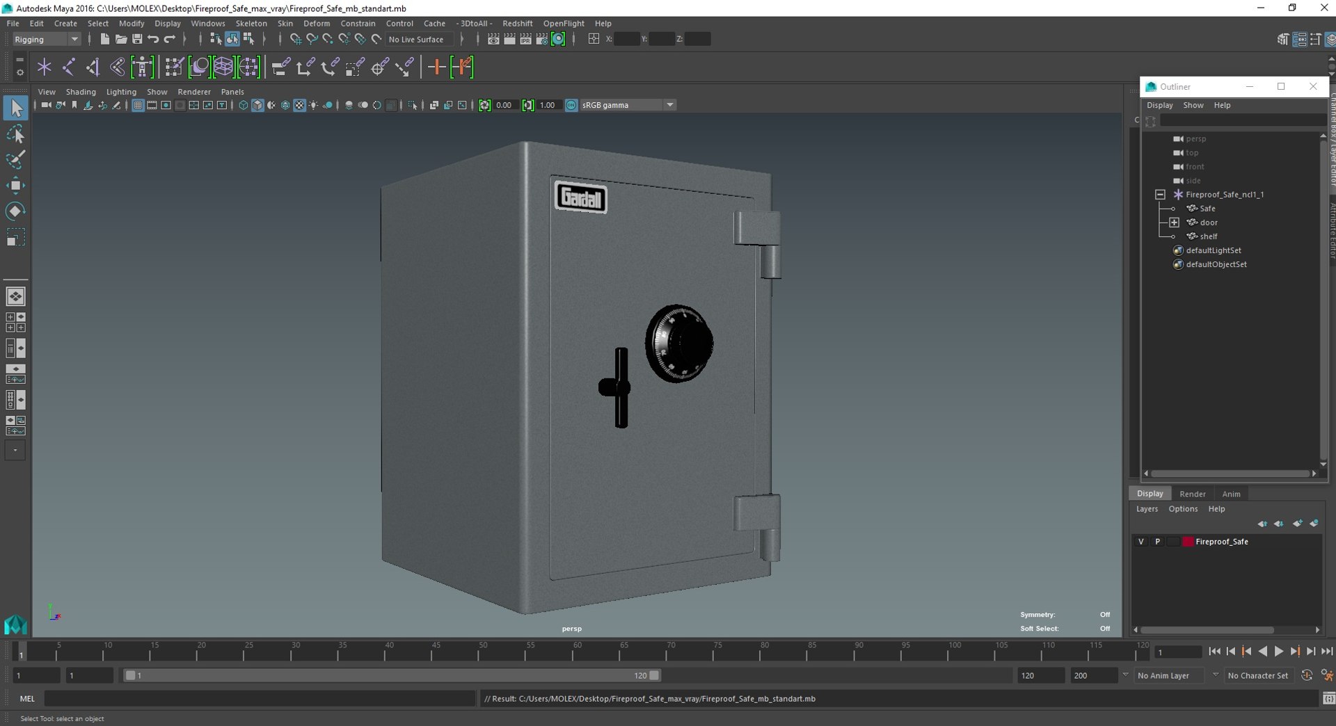 Fireproof Safe 3D model - TurboSquid 2171903