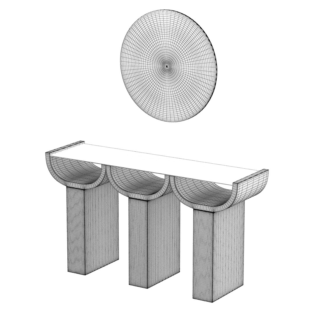 3D Triple Console WILD MINIMALISM Model - TurboSquid 1999558