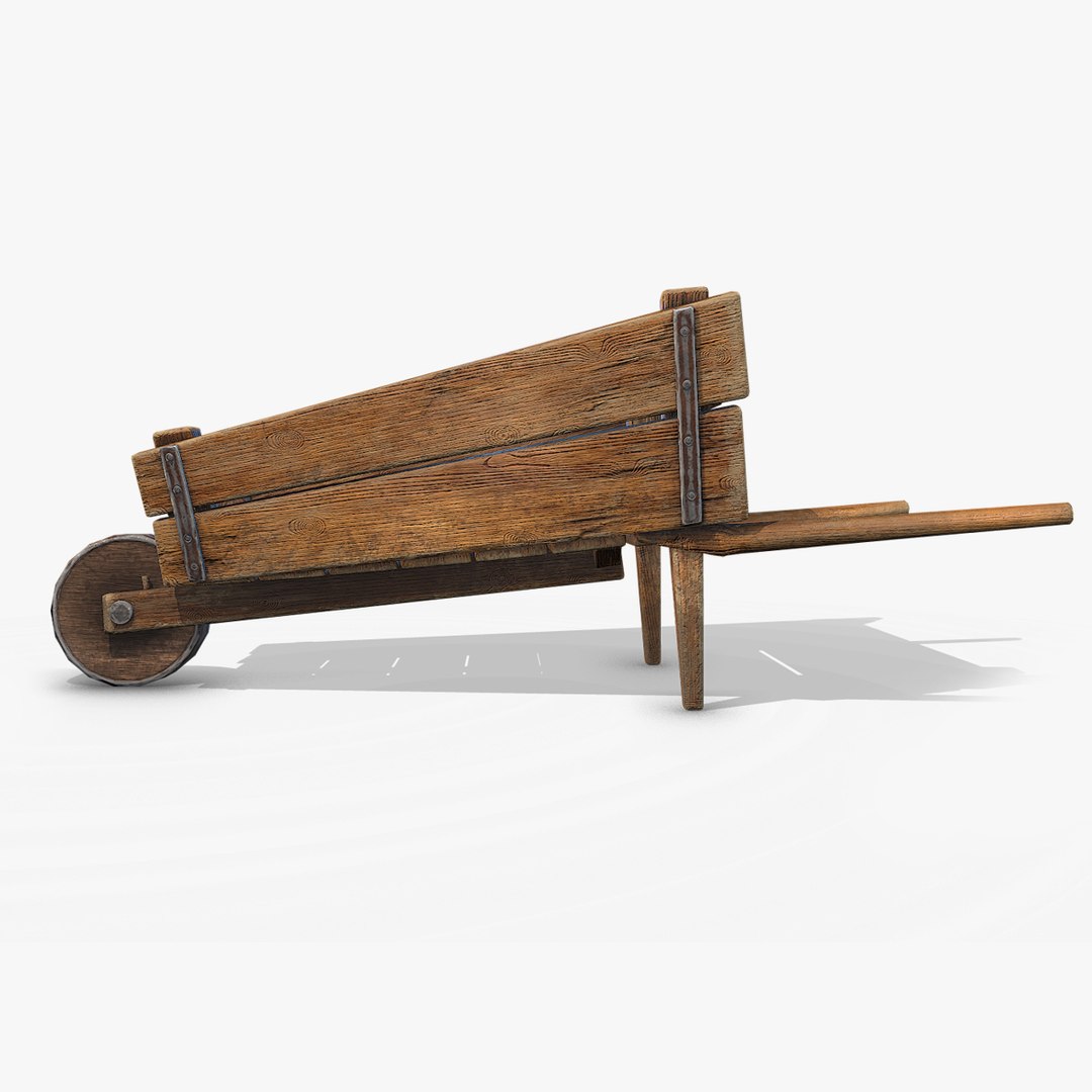 Obj Medieval Wheelbarrow