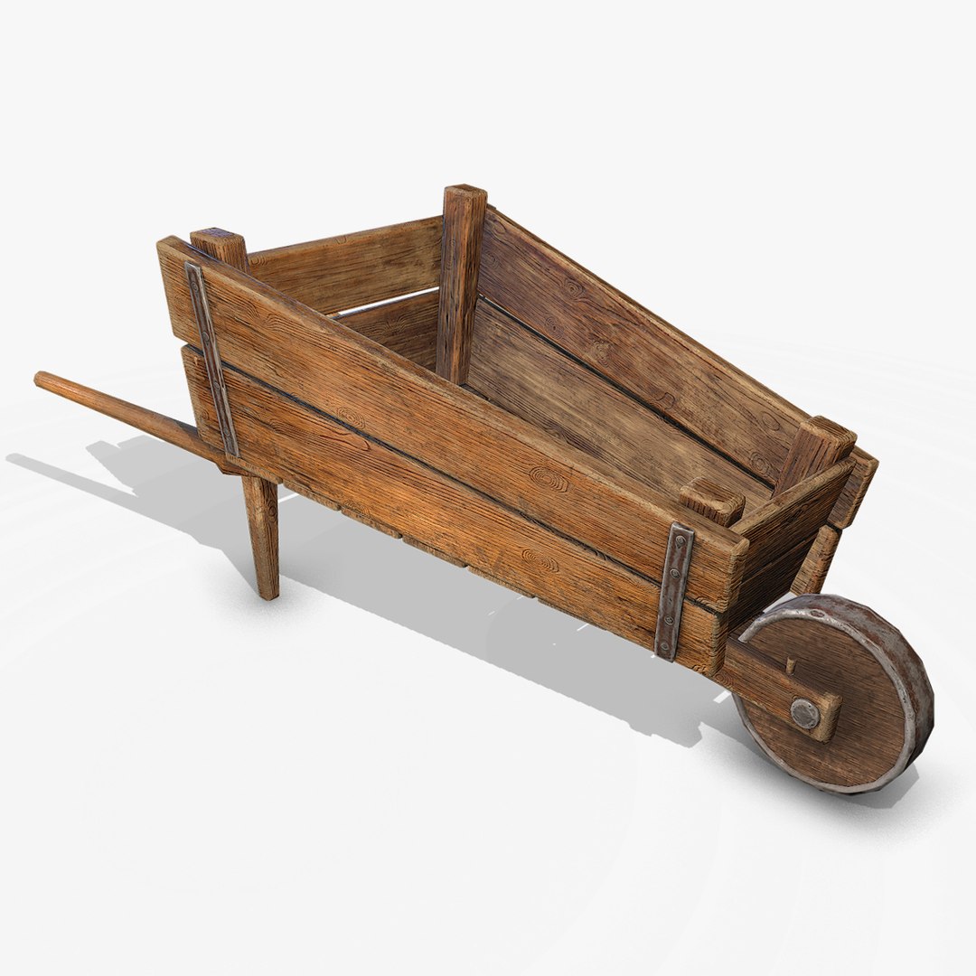 Obj Medieval Wheelbarrow