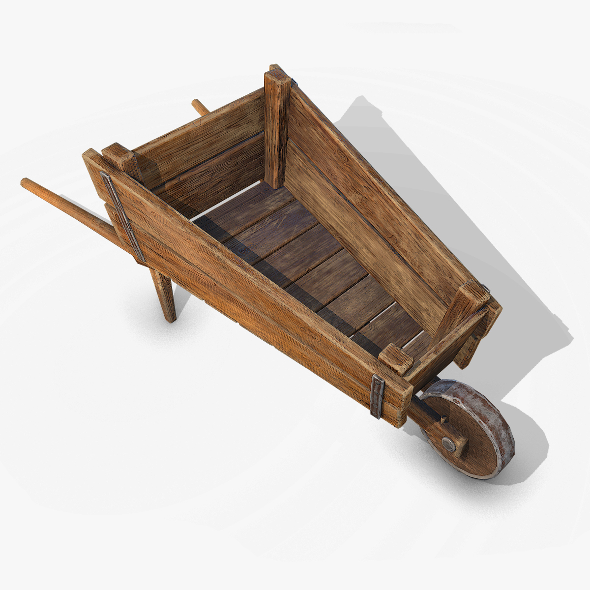 obj medieval wheelbarrow