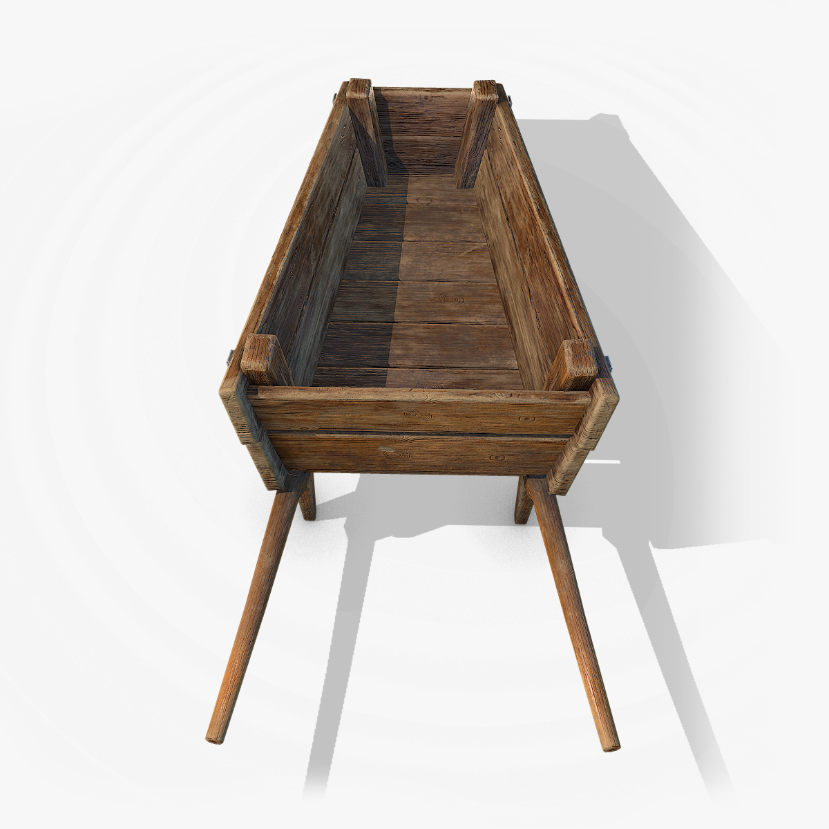 obj medieval wheelbarrow