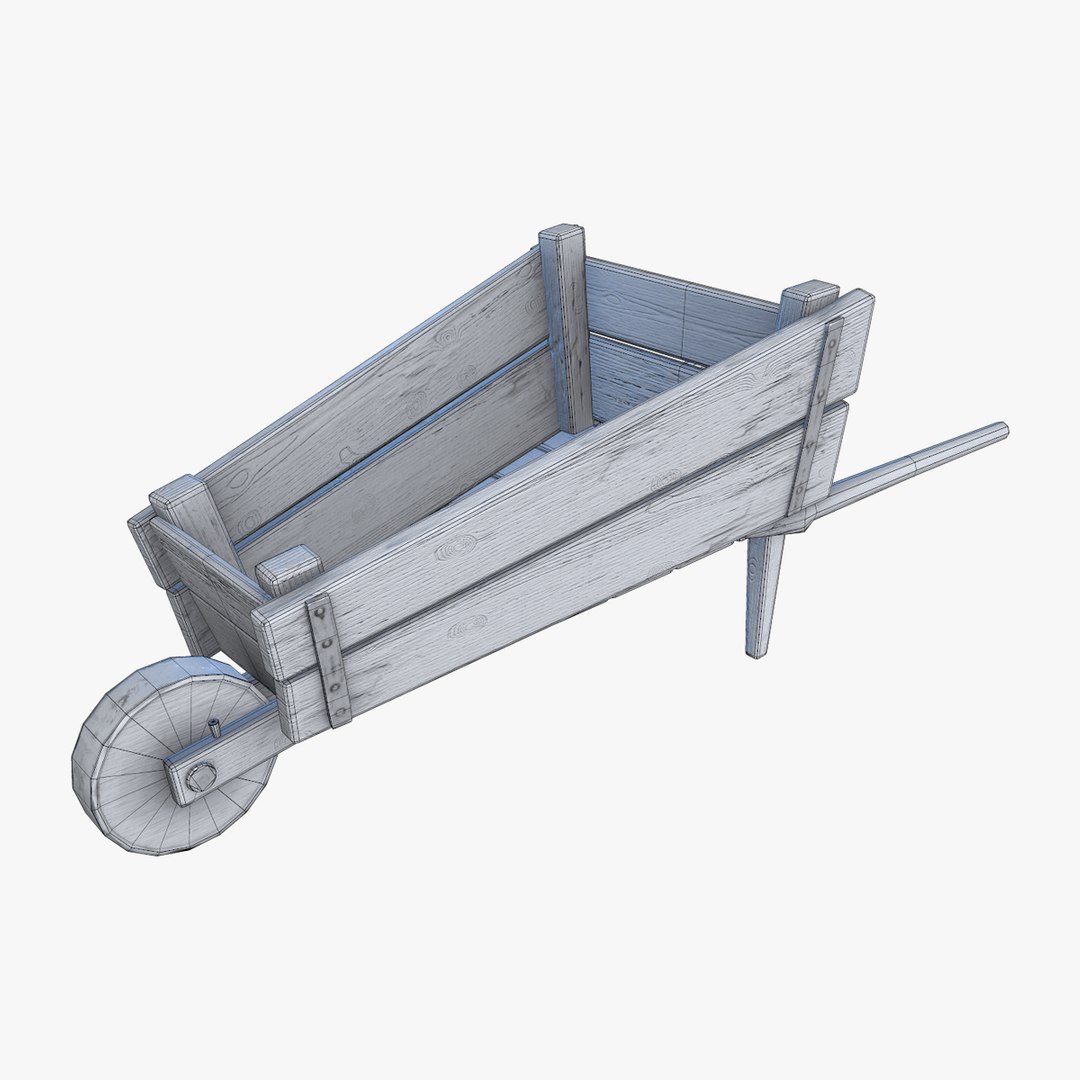 Obj Medieval Wheelbarrow