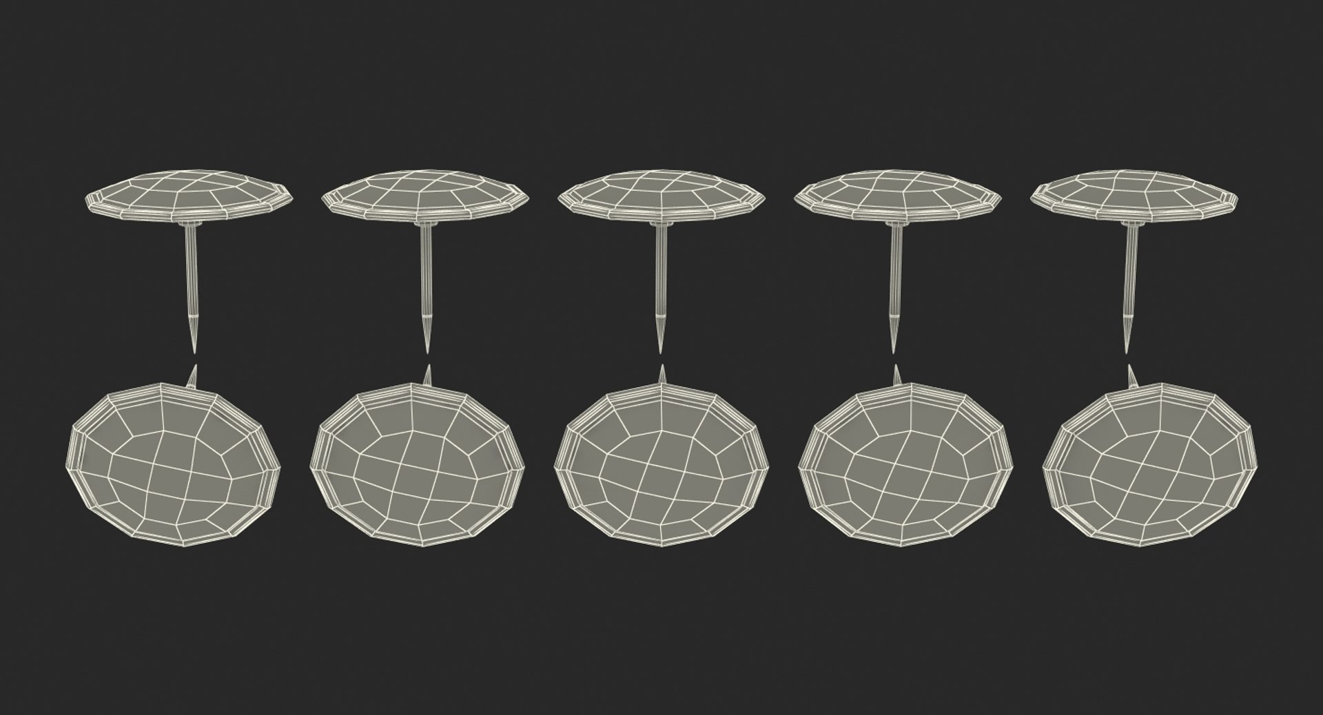 3D Model Assorted Smiley Face Pins - TurboSquid 1425068