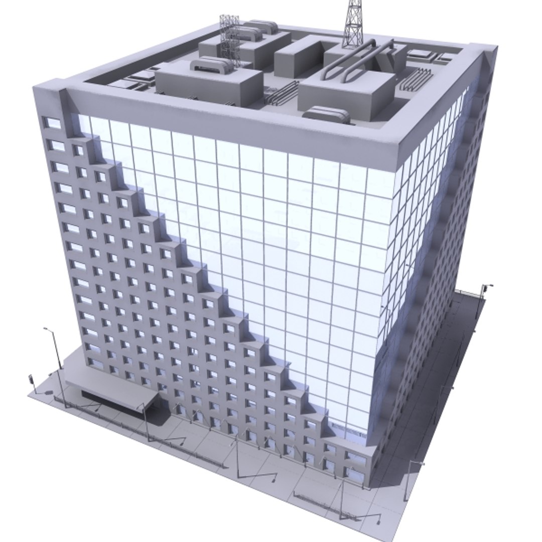 3d cityscape skyscrapers