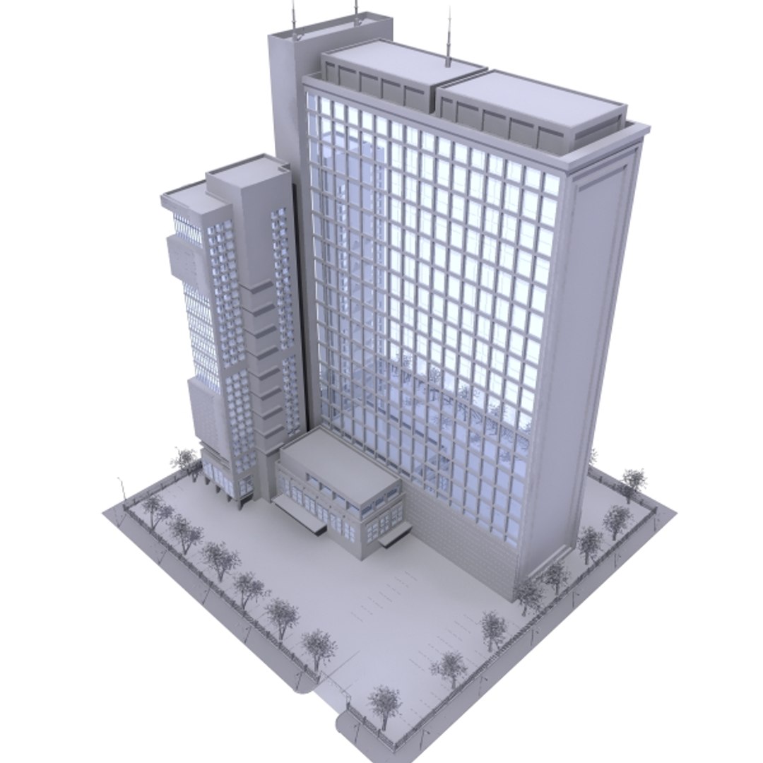 3d cityscape skyscrapers