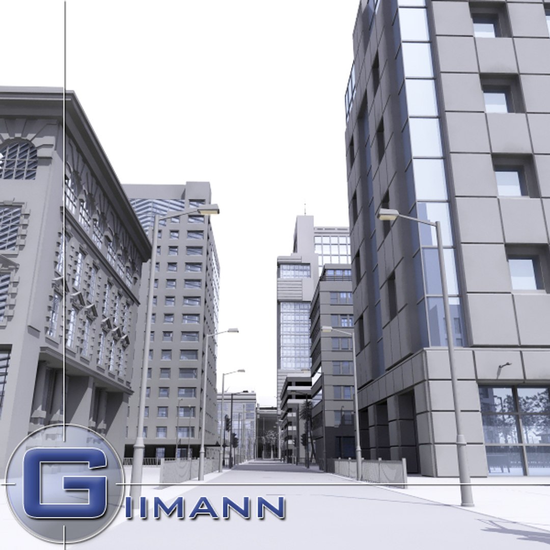 3d Cityscape Skyscrapers