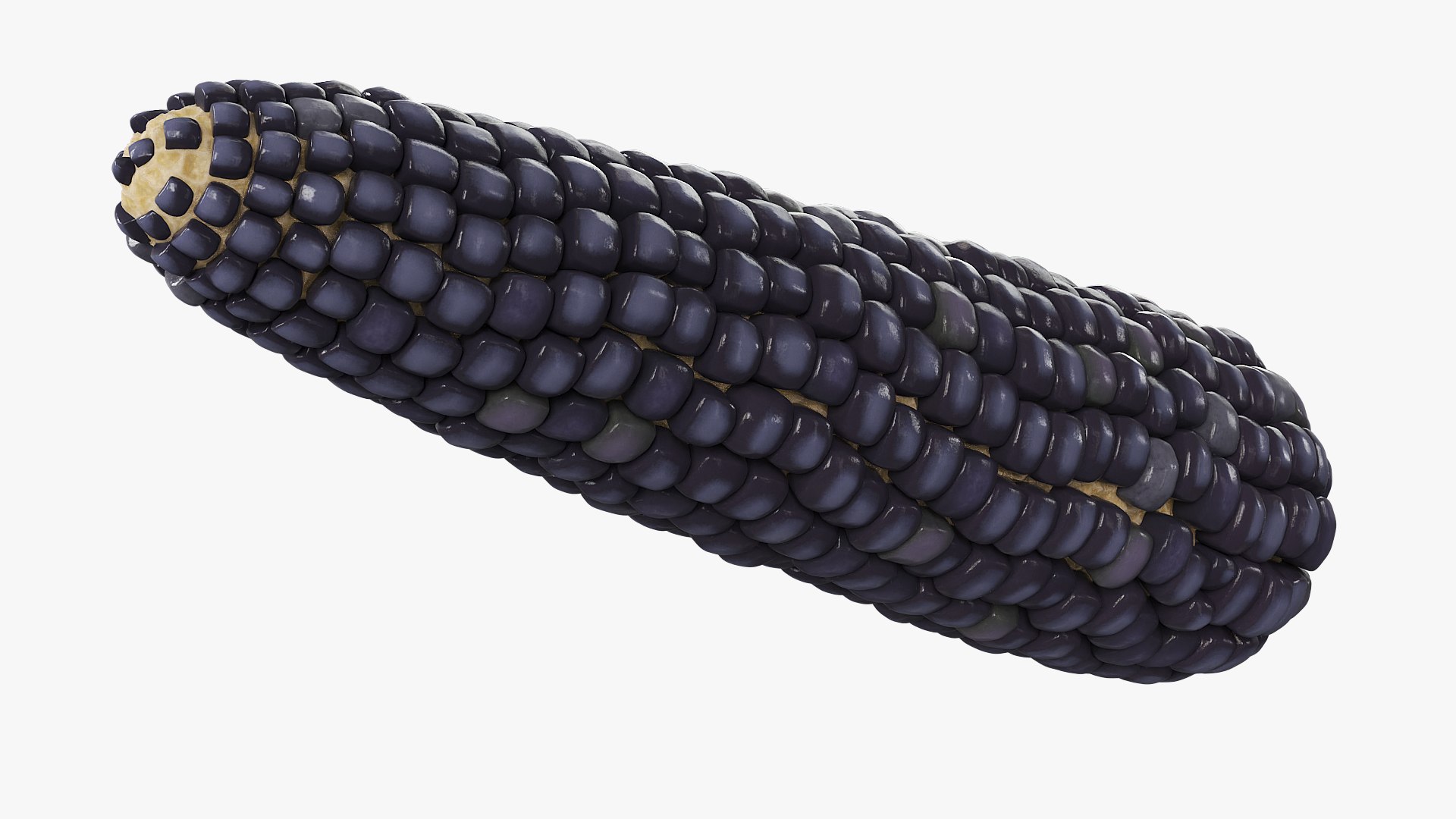 3D Whole Black Corn Cob Without Husk Fur - TurboSquid 2460037