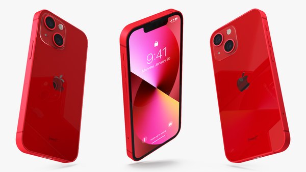 3D Apple iPhone 13 Mini Red - TurboSquid 1824272