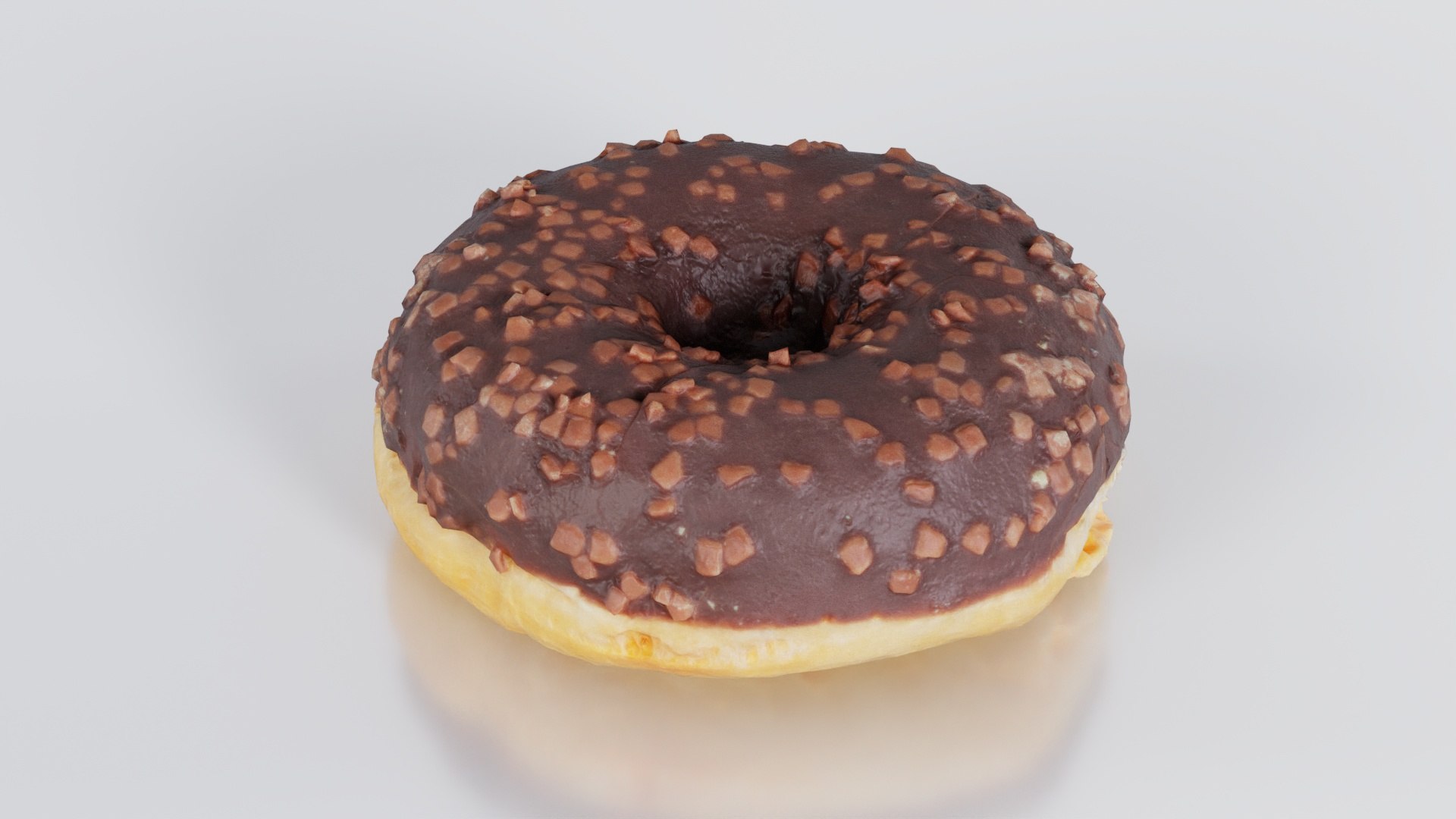 3D Model Chocolate Donut Remastered - TurboSquid 2362136