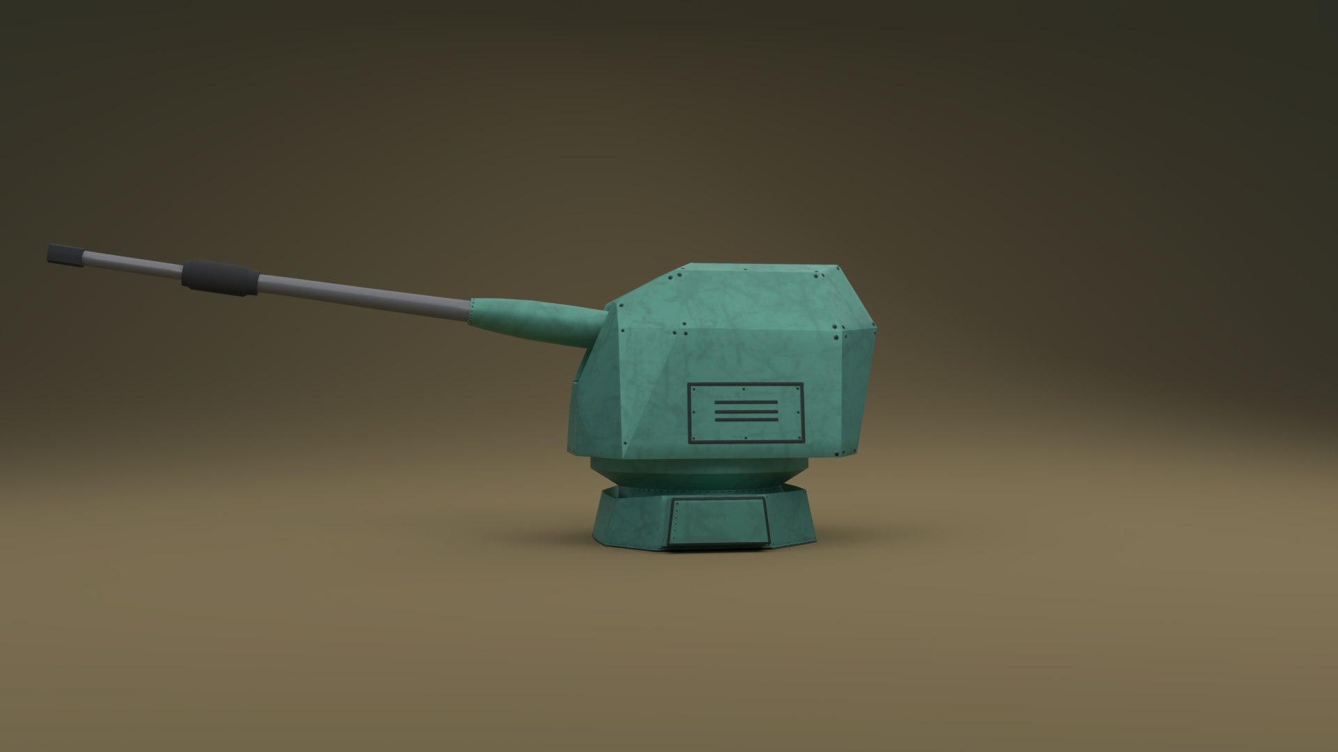 Battleship Turret 3D Model - TurboSquid 1297194