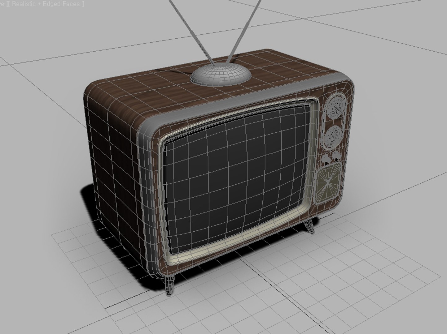 3d Retro Tv Model