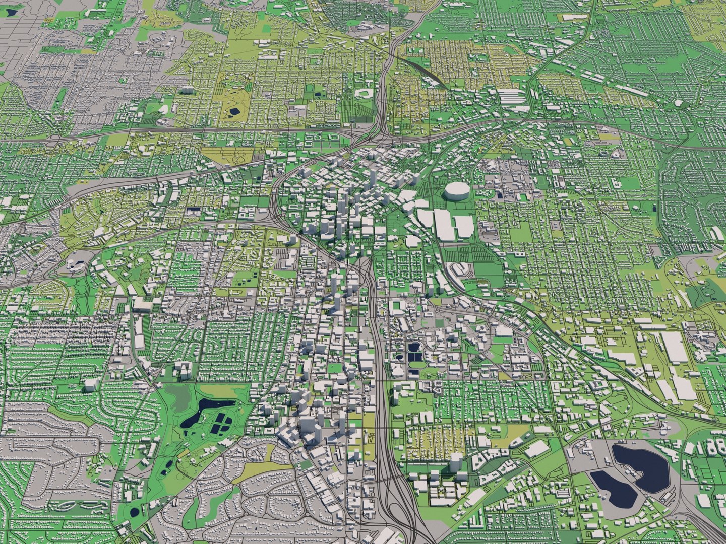 3D City Atlanta Model - TurboSquid 1424286