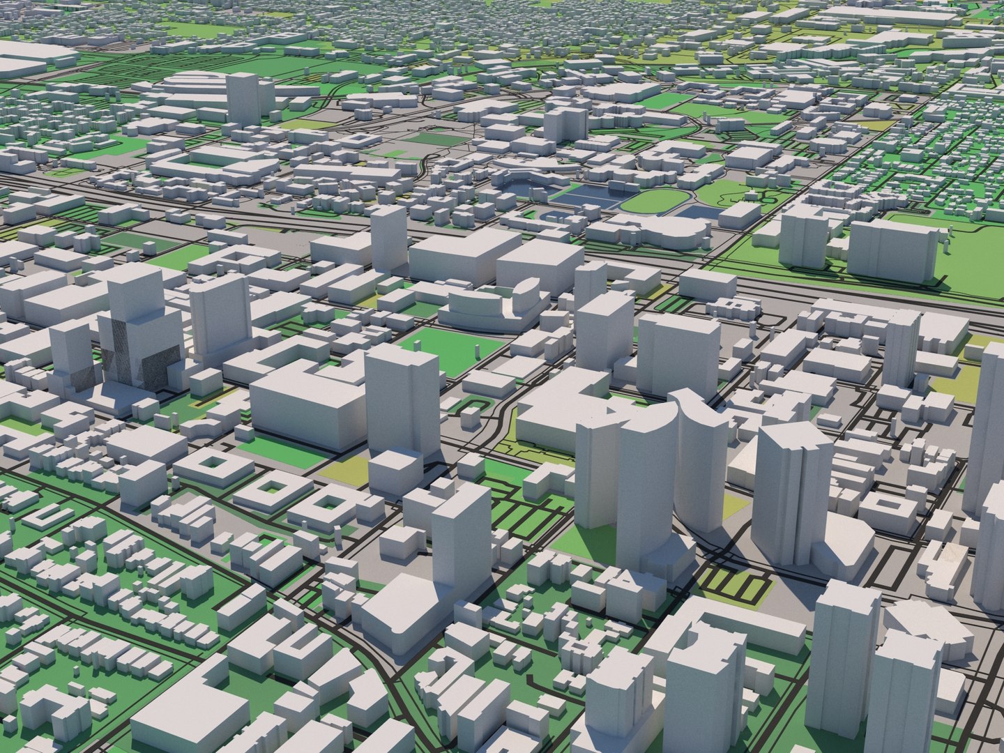 3D City Atlanta Model - TurboSquid 1424286