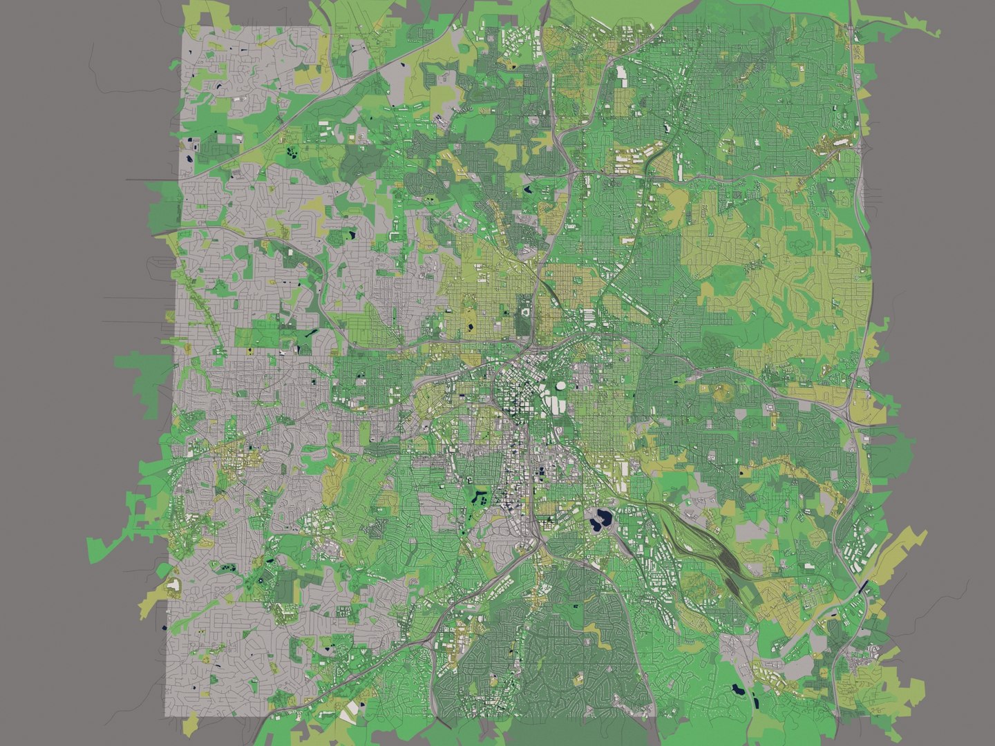 3D City Atlanta Model - TurboSquid 1424286