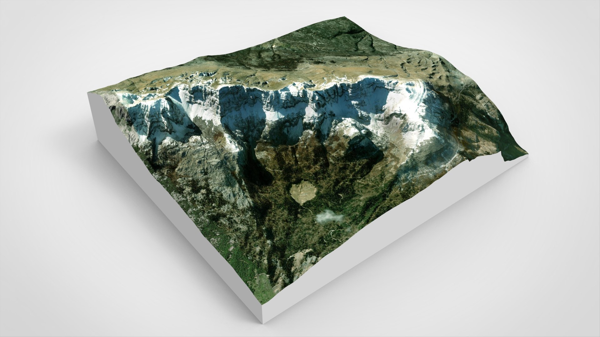 3D Mountain Landscape Bubreg Bosnia And Herzegovina - TurboSquid 2443903