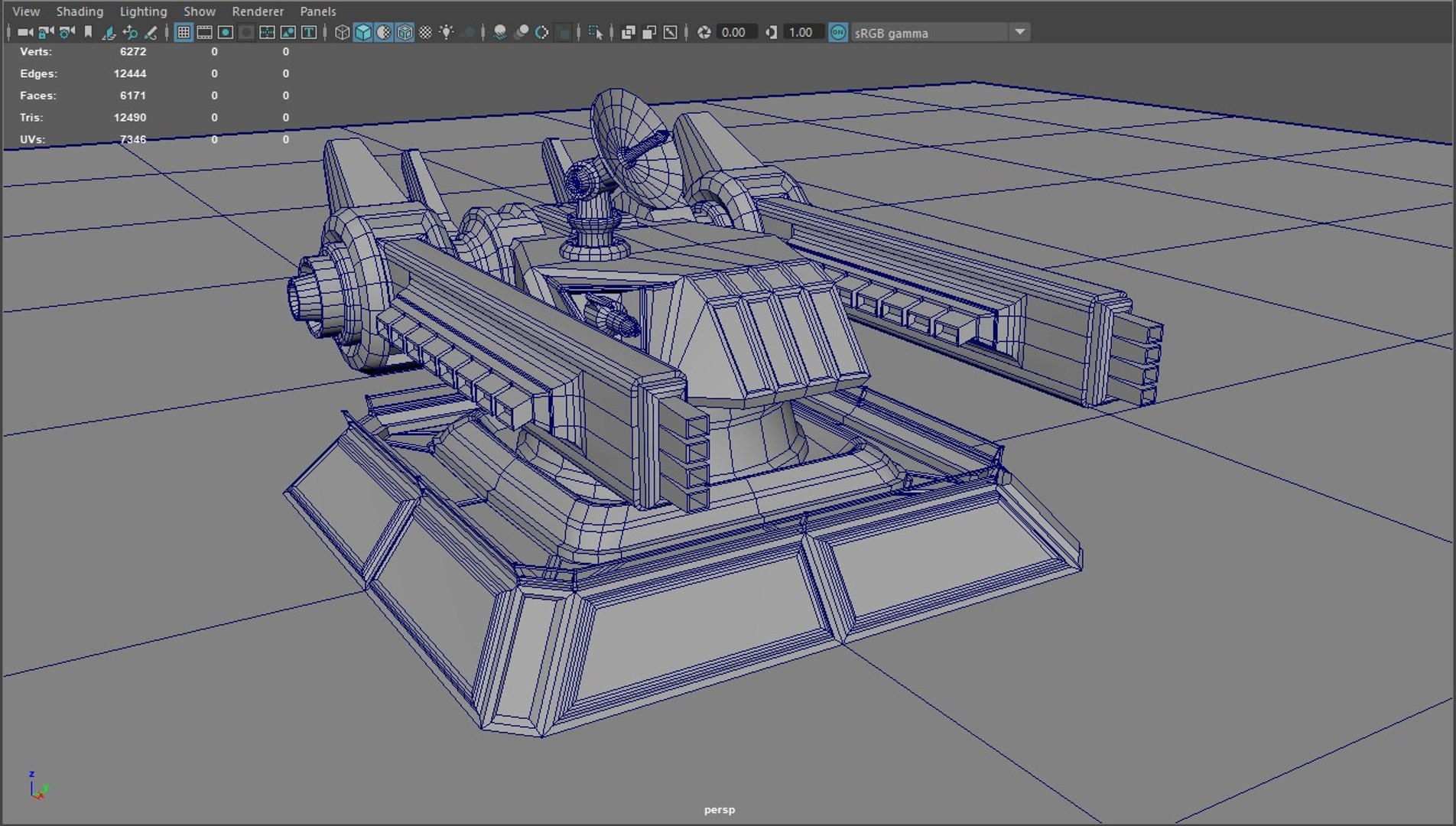 3D Heavy Ground Laser Turret Model - TurboSquid 1522556