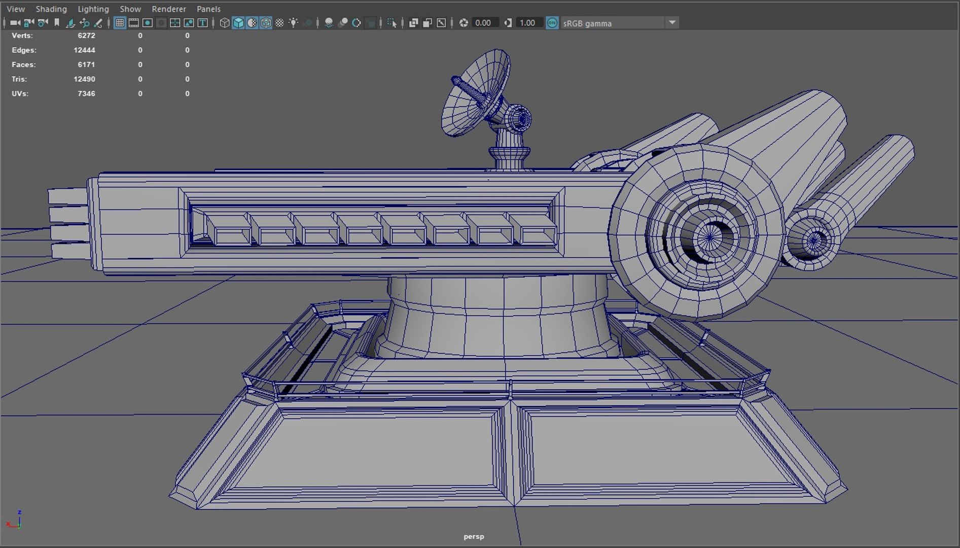 3D Heavy Ground Laser Turret Model - TurboSquid 1522556