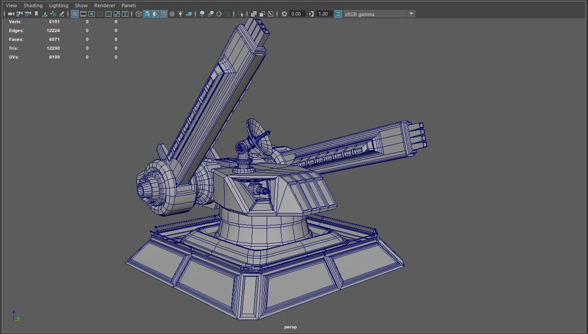 3D Heavy Ground Laser Turret Model - TurboSquid 1522556